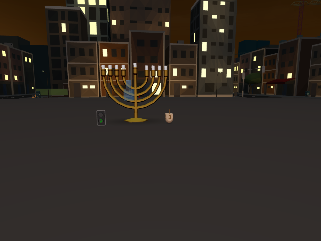 Delightex Edu :: Virtual Menorah and Dreidel Game