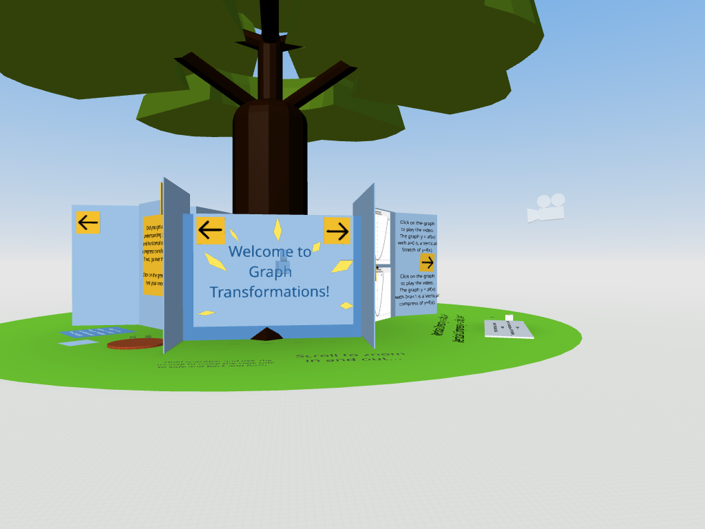 Delightex Edu :: Math VR Lesson - Graph Transformations (with Sound)