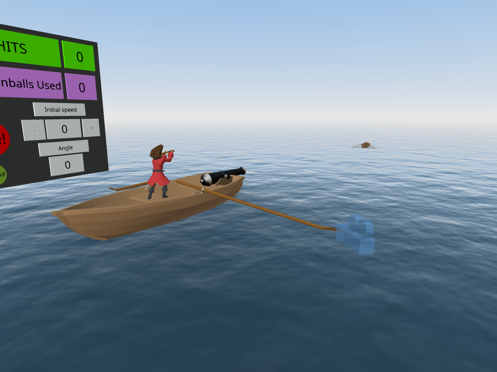 Delightex Edu :: Pirate Projectile Motion - Physics IB/A-level